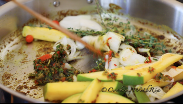 How to Make Curry Fish with Mango - Fried Method