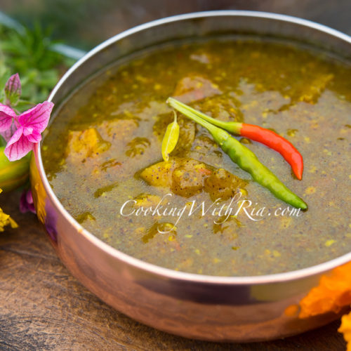 Boiled Mango Chutney for Doubles, Aloo Pies, Pholourie