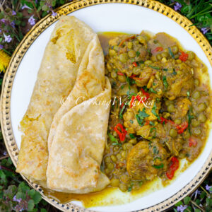 CURRY CHICKEN WITH PIGEON PEAS