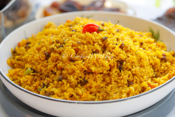 Yellow Rice and Peas with Coconut Milk